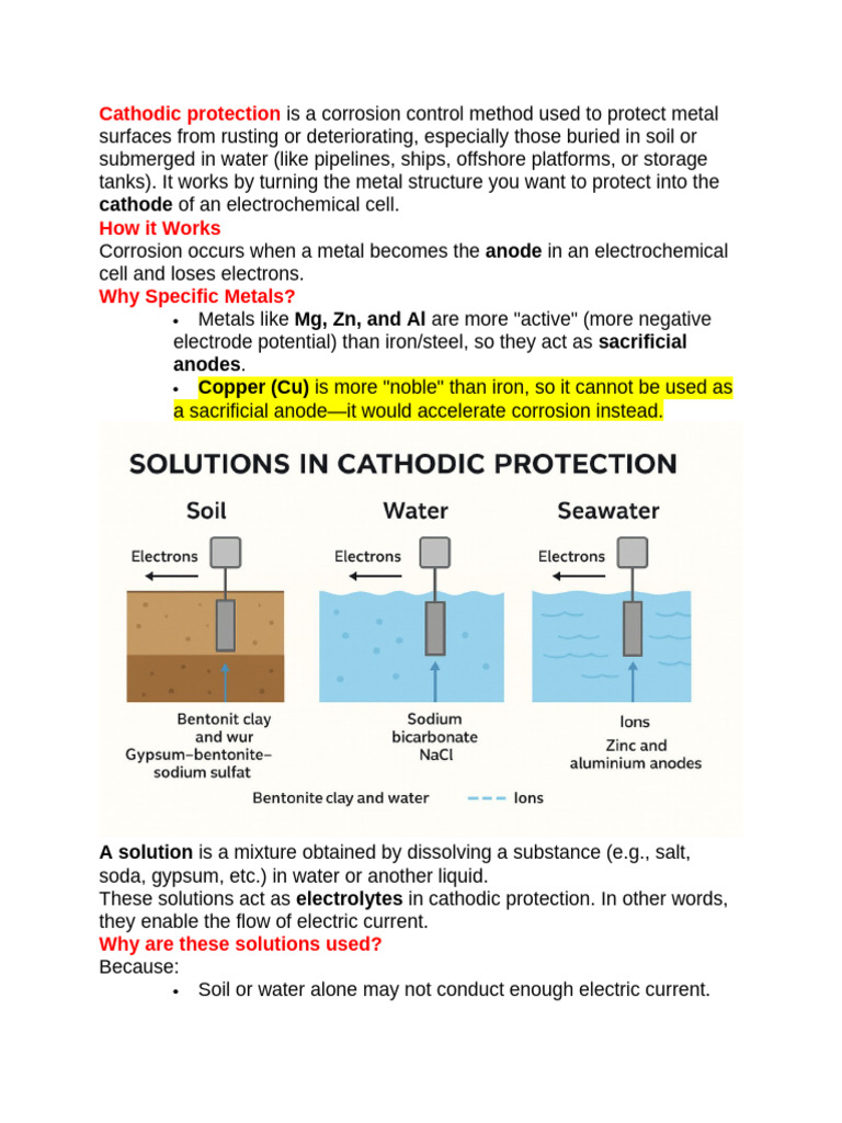 Cathodic Protection | PDF | Anode | Corrosion