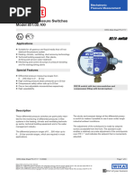 SPD910 Differential Air Pressure Switch | PDF | Switch | Pressure ...