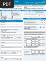 DL1 Driver Licence Renewal Application | PDF | Driver's License ...