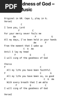Goodness of God - Key of G | PDF