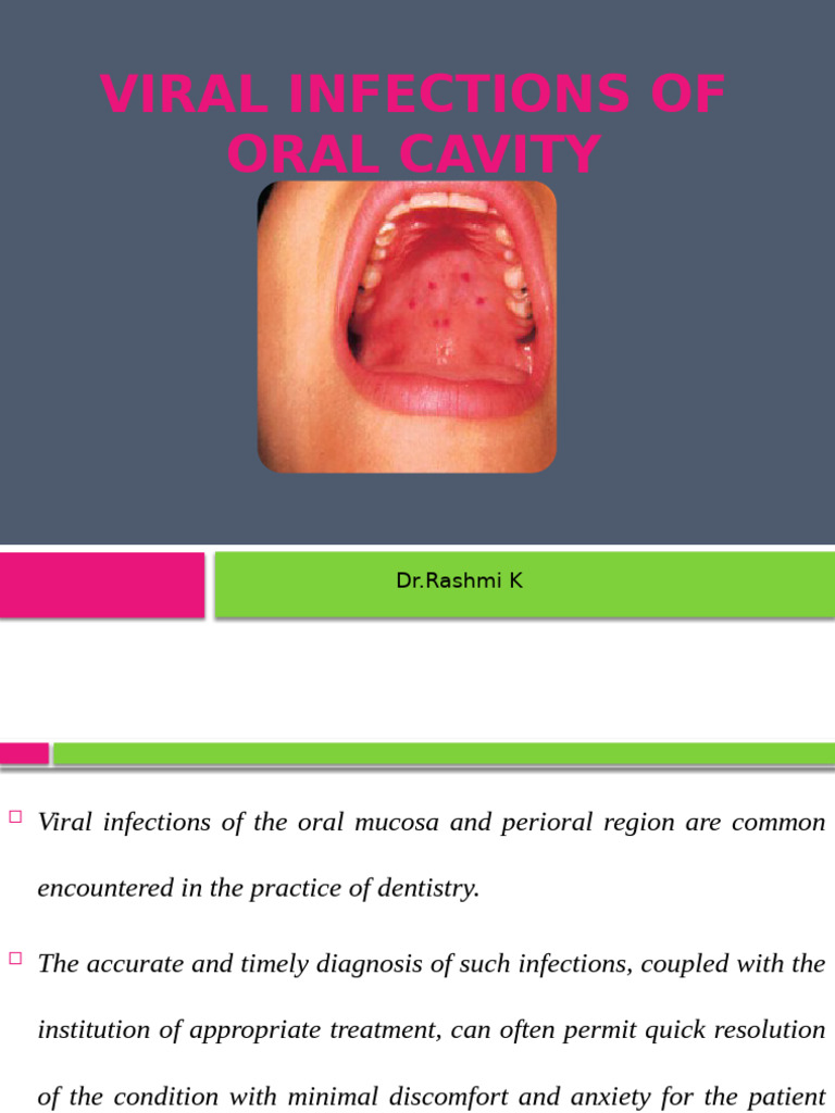 Treatment of Oral Viral Infections | PDF | Clinical Medicine | Human ...