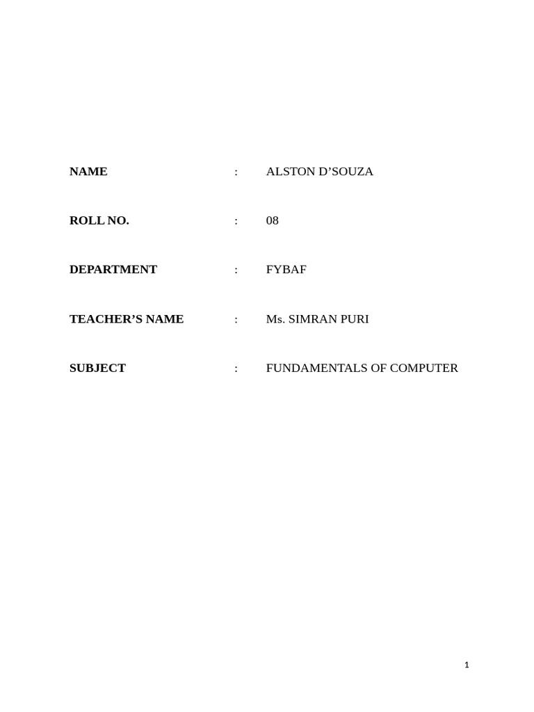 Fundamentals of Computer-2 | PDF | Random Access Memory | Computer Data Storage