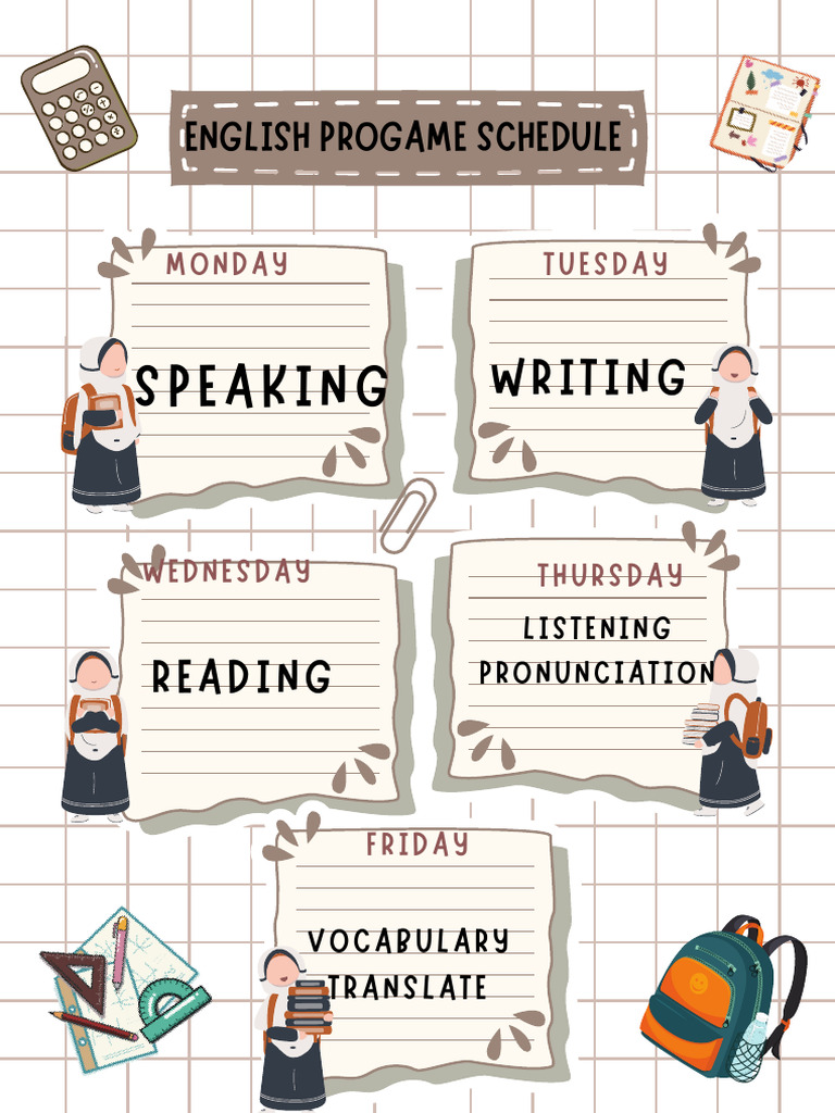 English Programe Schedule | PDF