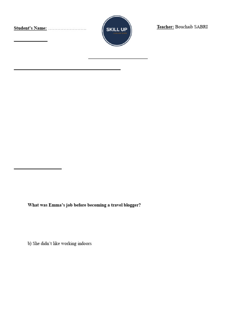 End of Term Test - 250718 - 085527 | PDF