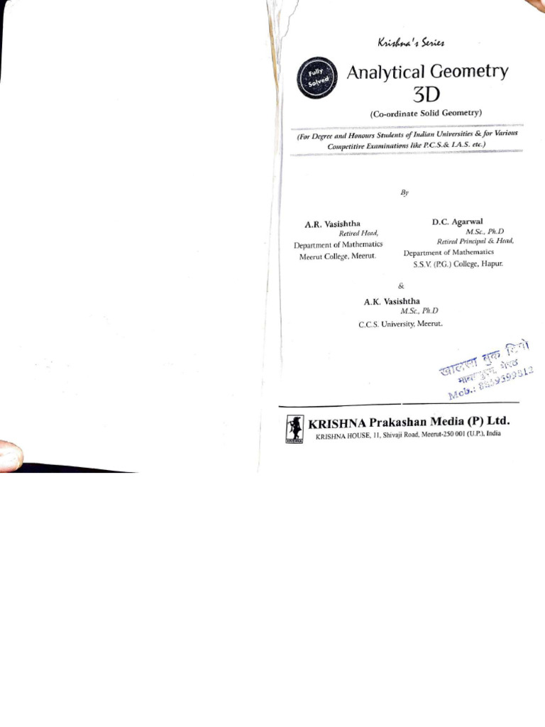 Analytical Geometry | PDF