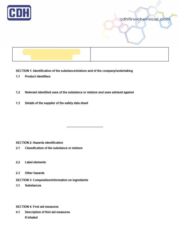 Silica Gel Blue Safety Data Sheet | PDF | Dangerous Goods | Toxicity