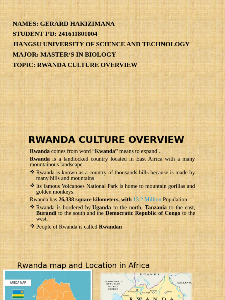 Overview of Rwandan Culture | PDF | Rwanda