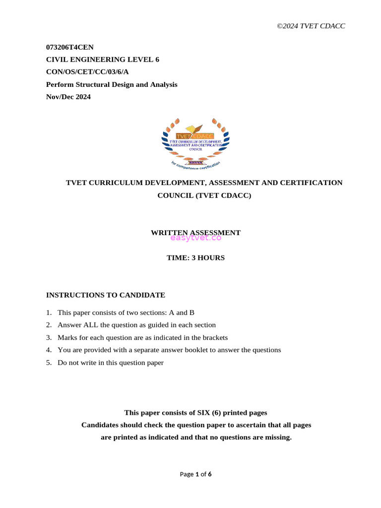 Structural Design Exam 1 | PDF | Bending | Beam (Structure)