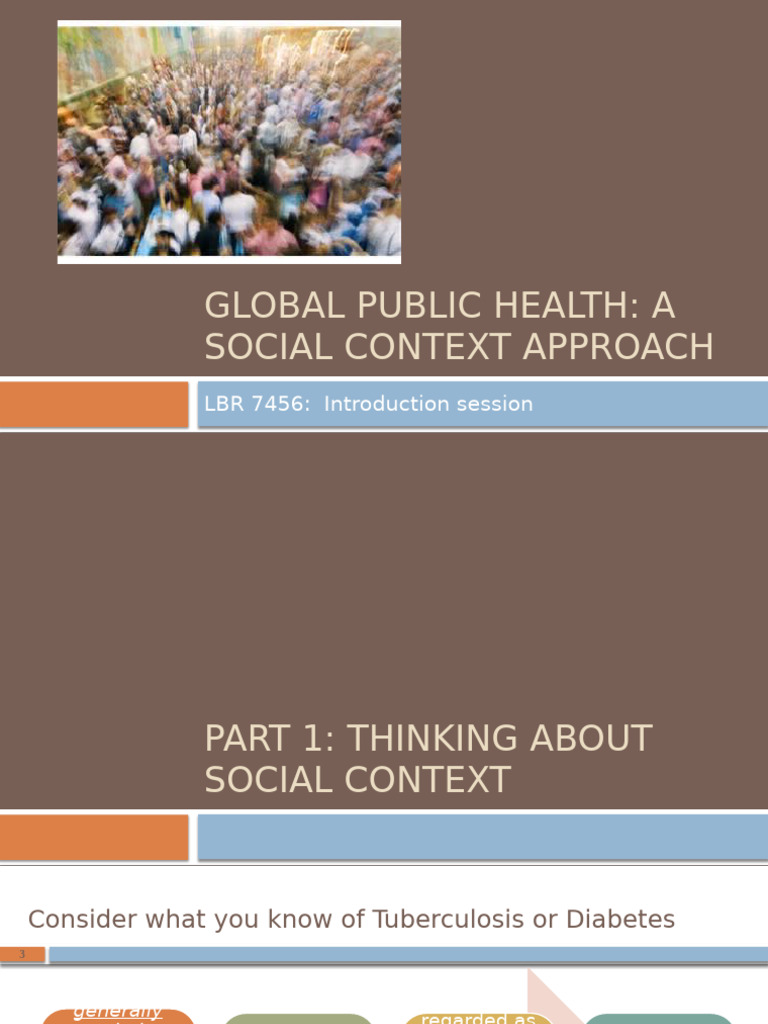 Social Context in Global Public Health | PDF | Tuberculosis | Public Health