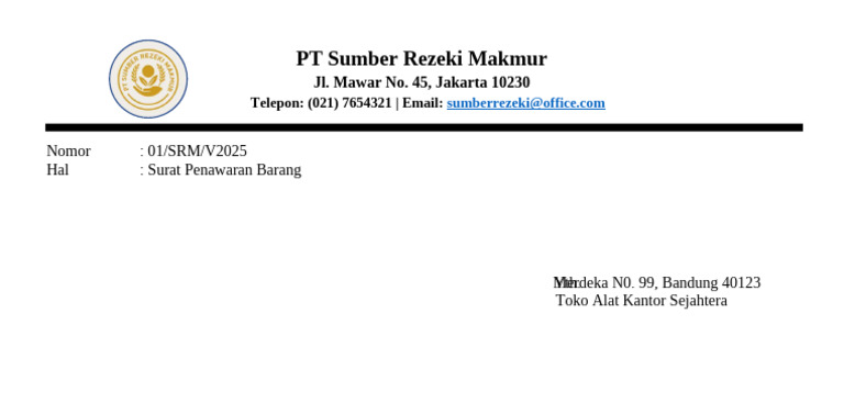 PSAT Amplop Surat Niaga | PDF