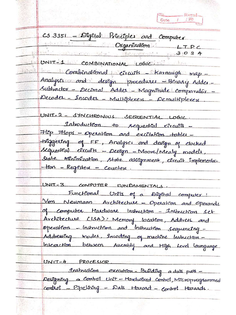 DPCO Unit 1_compressed | PDF
