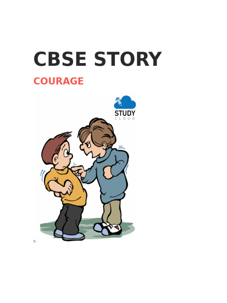 Cbse Story: Courage | PDF
