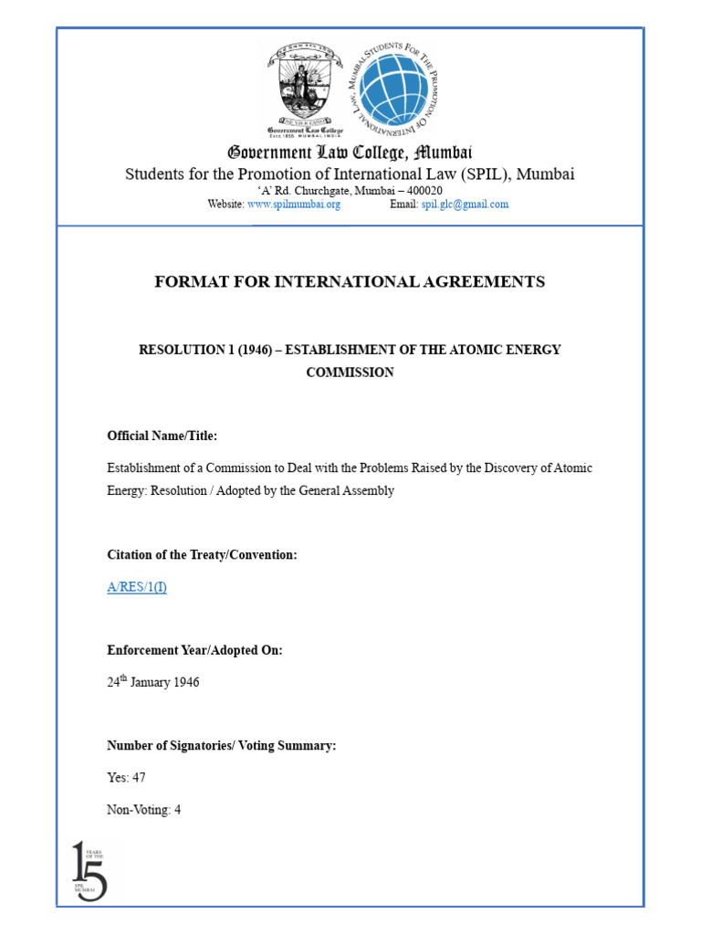 Format For International Agreements | PDF | Nuclear Weapons | Nuclear ...