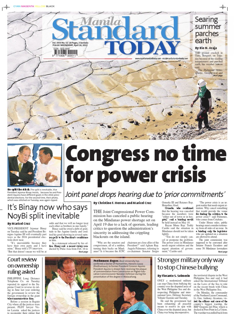 Manila Standard Today - April 18, 2012 Issue | Sleep | Science