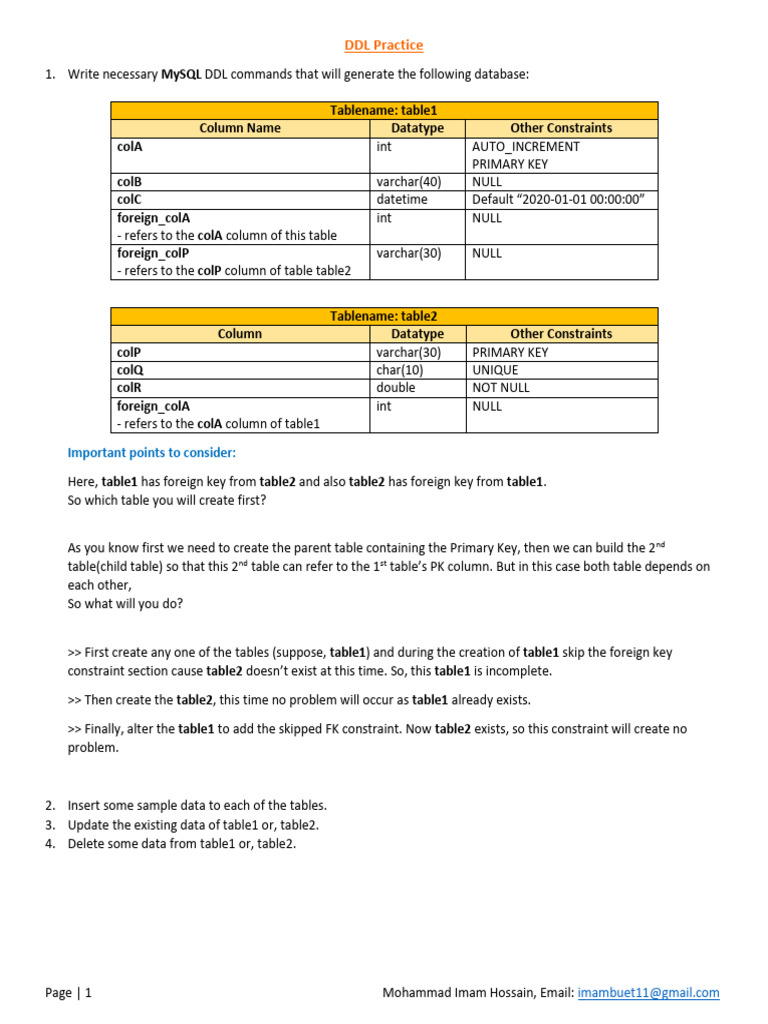 mysqlpractice-210325210437 | PDF | Sql | Data Management Software