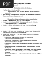 School Bullying Theater Script | PDF | Bullying | Aggression