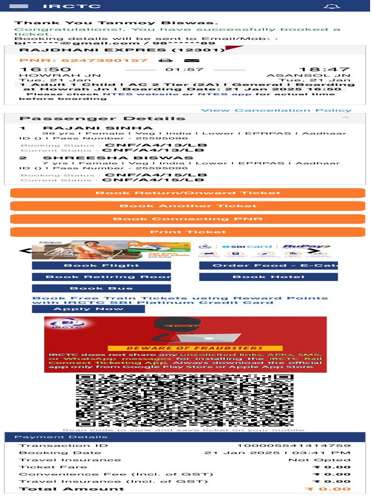 IRCTC Next Generation eTicketing System | PDF