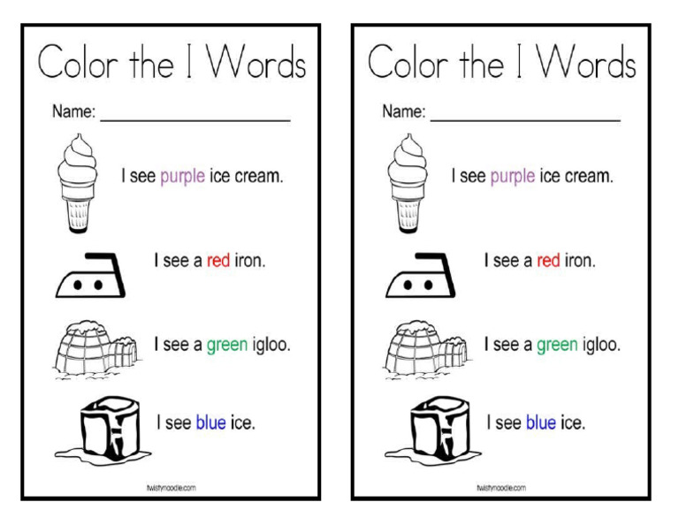Letter II Worksheet | PDF