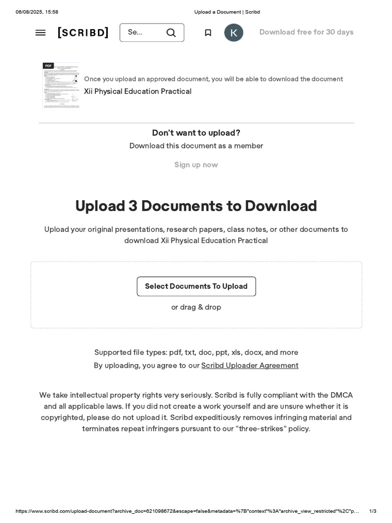 Upload A Document - Scribd | PDF