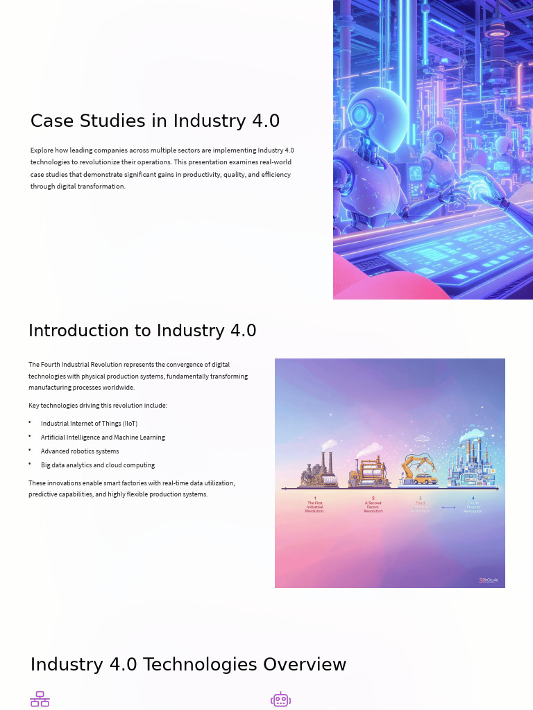 Industry 4.0 Case Studies Overview | PDF | Internet Of Things | Computing