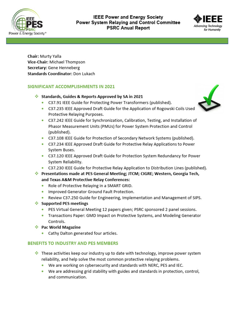 PSRC Annual Report 2021 Highlights | PDF | Electrical Grid | Smart Grid