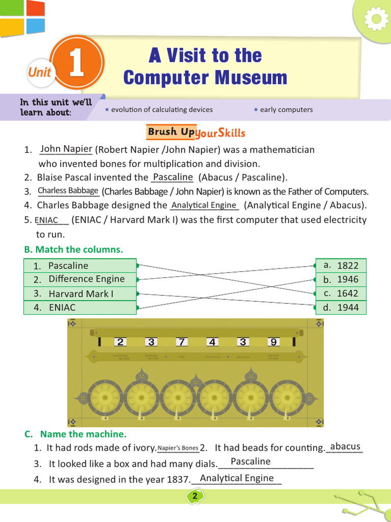 Computer Grade 3 Unit 1 | PDF | Computer Science | Office Equipment