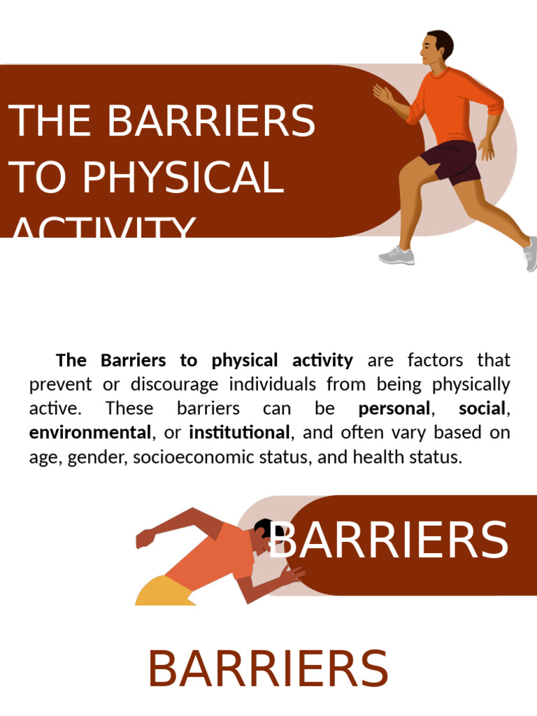 Barriers to Physical Activity Explained | PDF | Chronic Condition ...