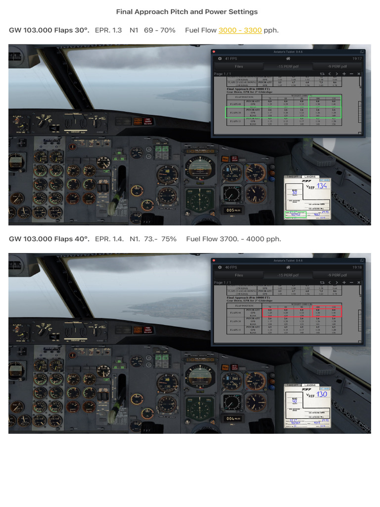 PPH Fuel Flow for Final Approach | PDF