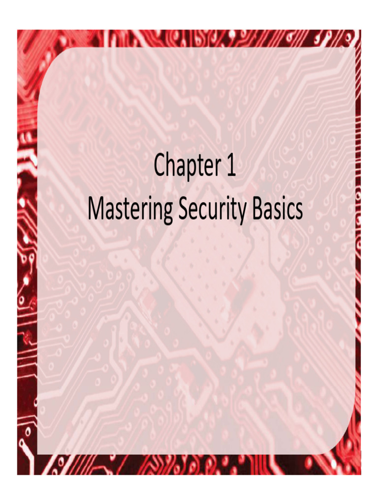 Security Basics: Goals, Risks, Controls | PDF | Security | Computer ...