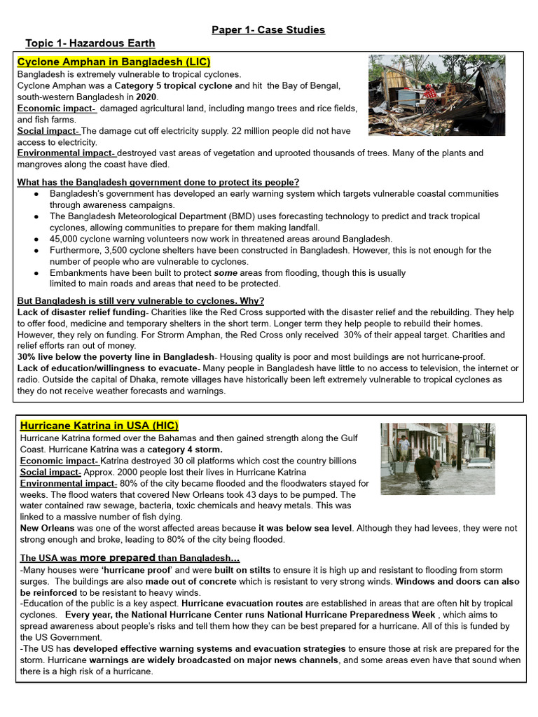 Hurricane Katrina Case Study Analysis | PDF | Tropical Cyclones ...