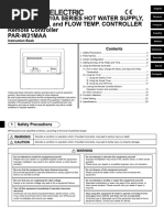 RWB9 Programmer Installation Guide | PDF | Electrical Wiring | Switch