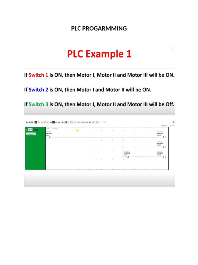 PLC Programming Basics | PDF