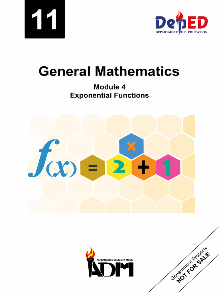 Grade 11 Exponential Functions Module | PDF | Exponential Function ...