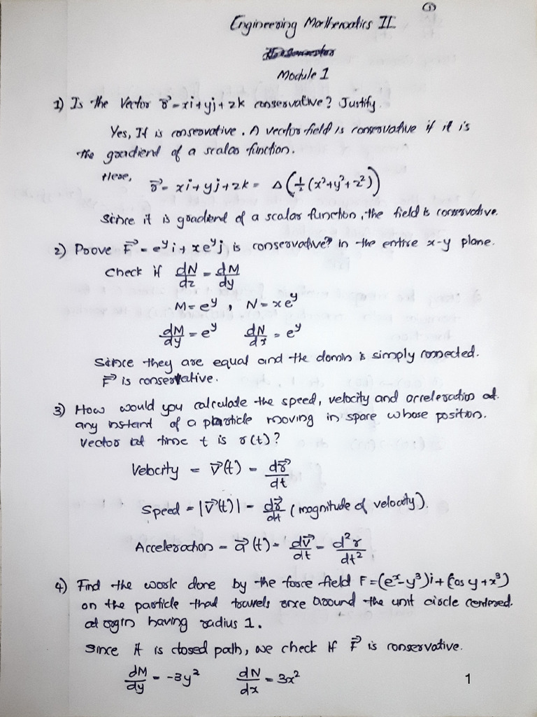 Btme 201-Engineering Mathematics II (Autosave) | PDF