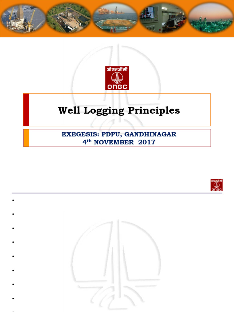 Well Logging Techniques Overview | PDF | Petroleum Reservoir | Porosity