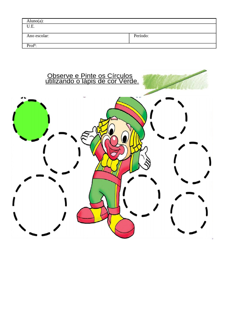 Atividade Adaptada circulo | PDF