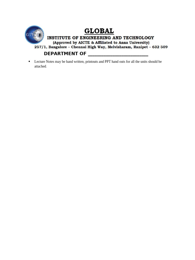 Lecture Notes Hand Written PPT Printout | PDF