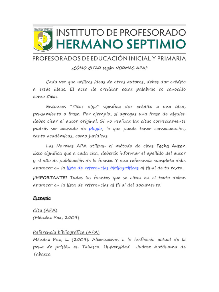 Cómo citar en normas APA | PDF | Estilo apa | Citación