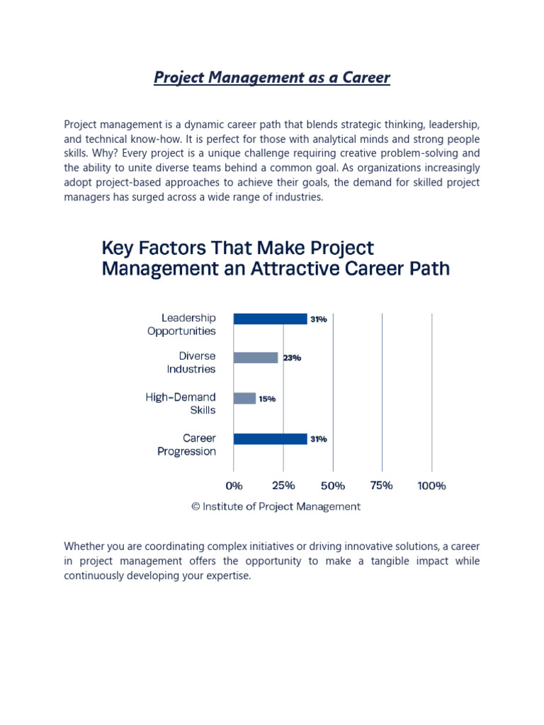 Project Management As A Career | PDF | Project Management | Mentorship