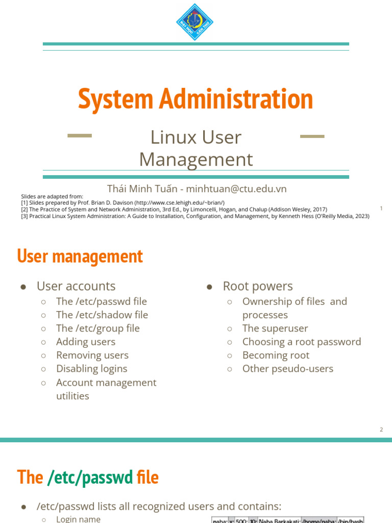 SA Chapter04 Linux User Management | PDF | Superuser | Sudo
