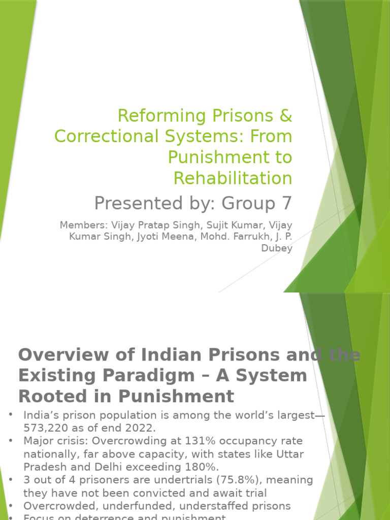 Reforming Prisons Presentation Enhanced | PDF | Prison | Rehabilitation ...
