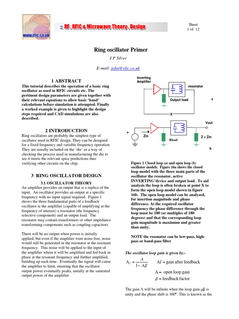 Ring Oscillator | PDF