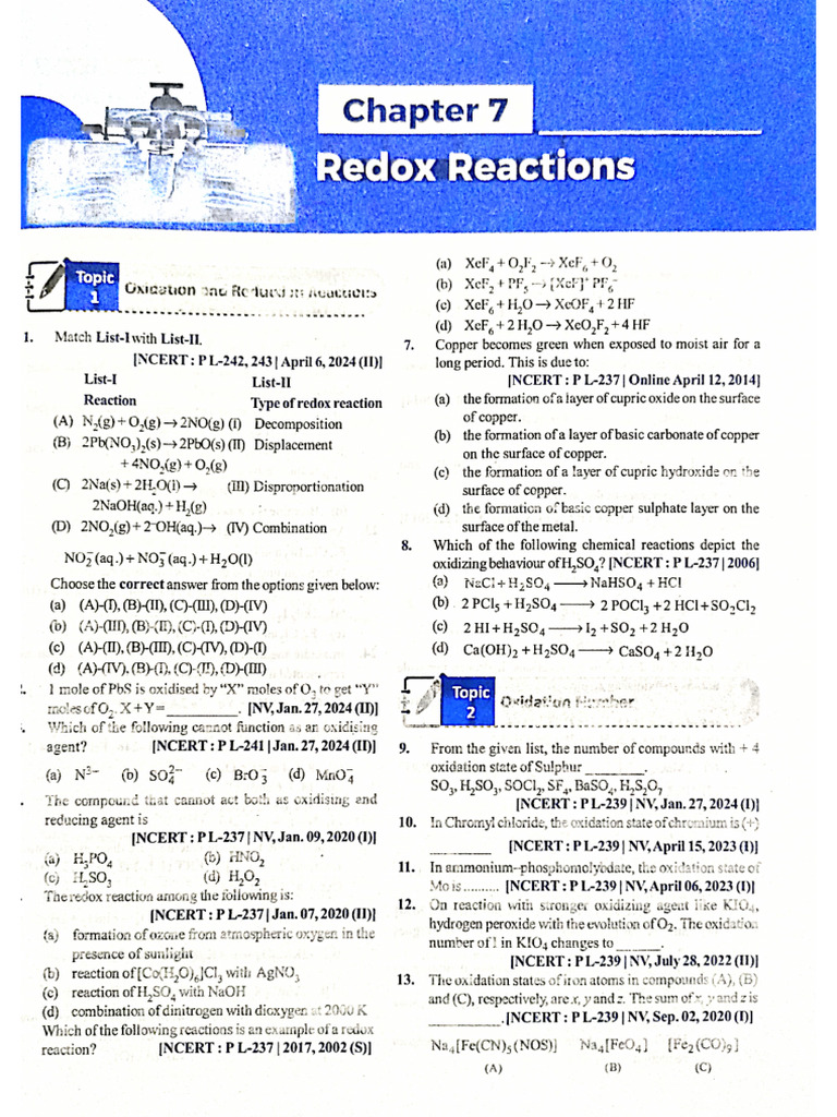 JEE MAINS Book Chapter 1,2,7,3,4 | PDF