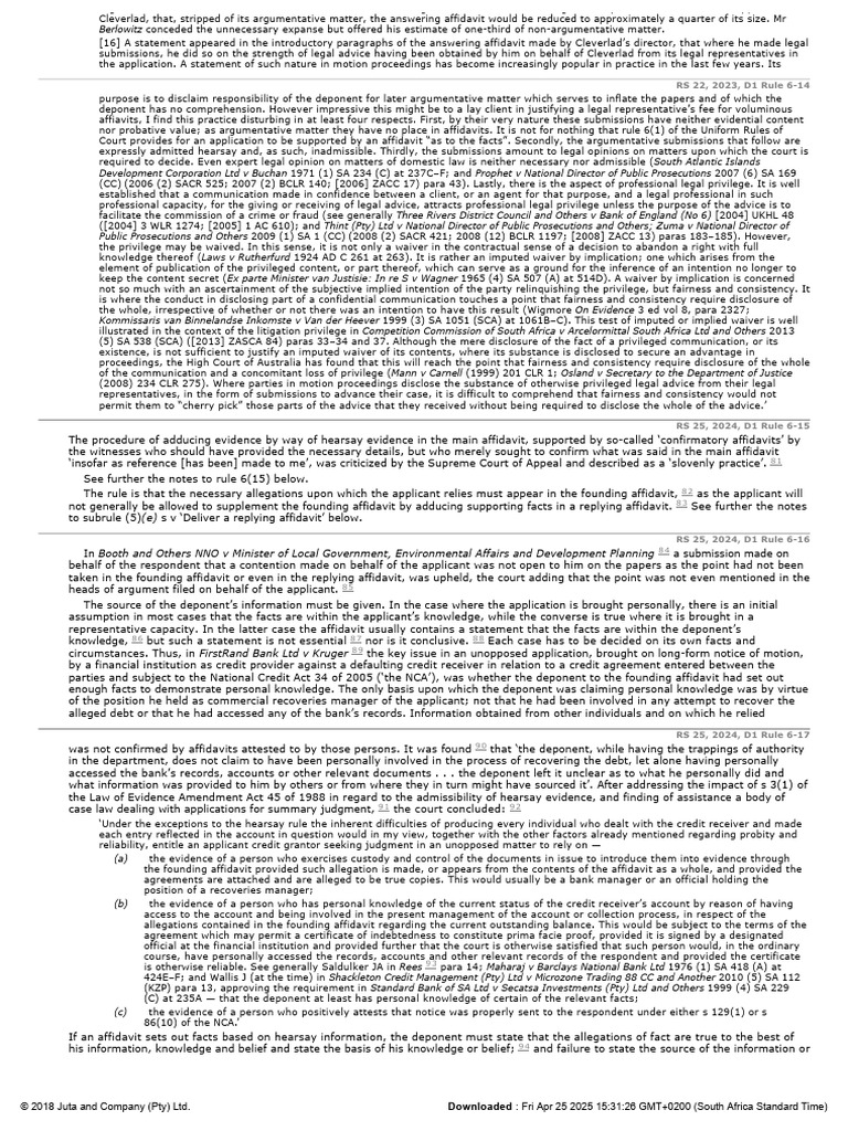 1-18 Applications B | PDF | Affidavit | Ex Parte