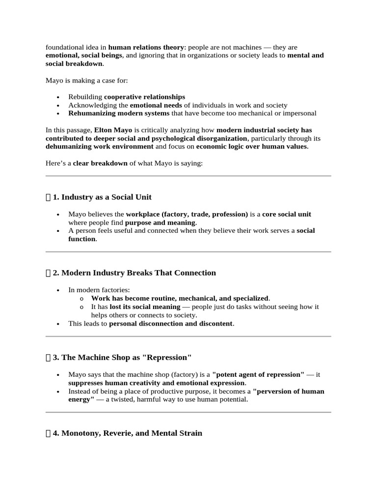 Foundational Idea in Human Relations Theory | PDF | Experiment | Theory