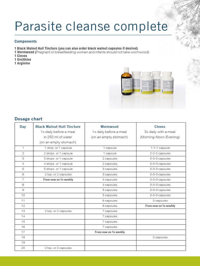 Hulda Clark's Parasite Cleanse Guide | PDF