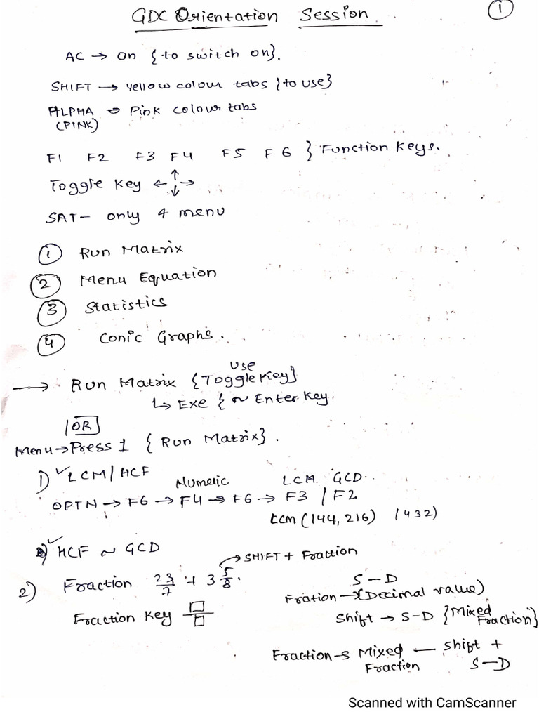 GDC Orientation Concept Notes | PDF