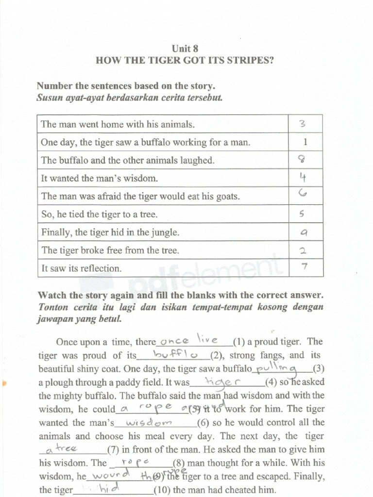 How The Tiger Got Its Stripers (Part 2) | PDF