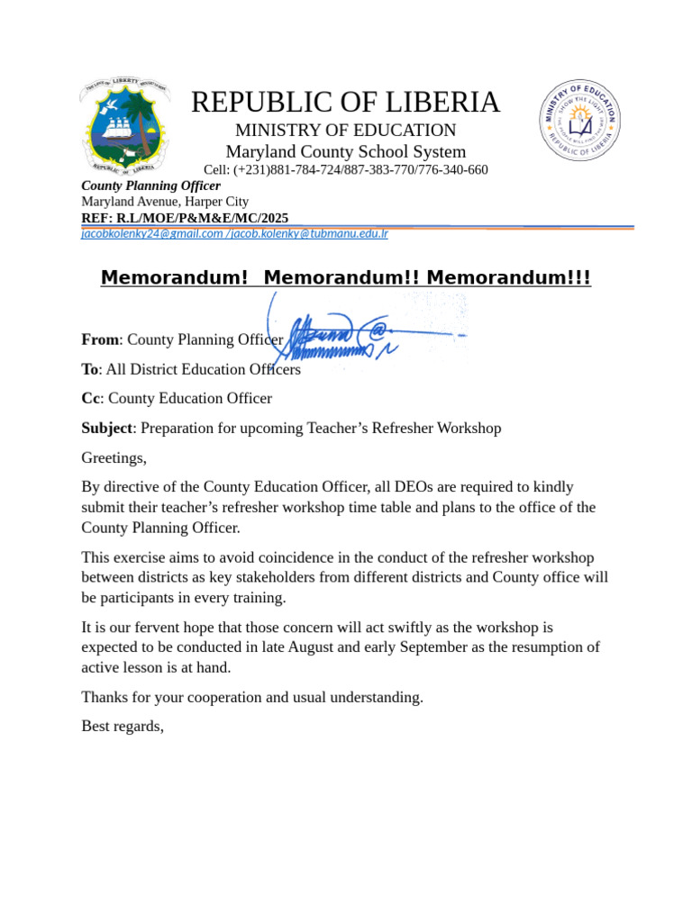 Memorandum | PDF
