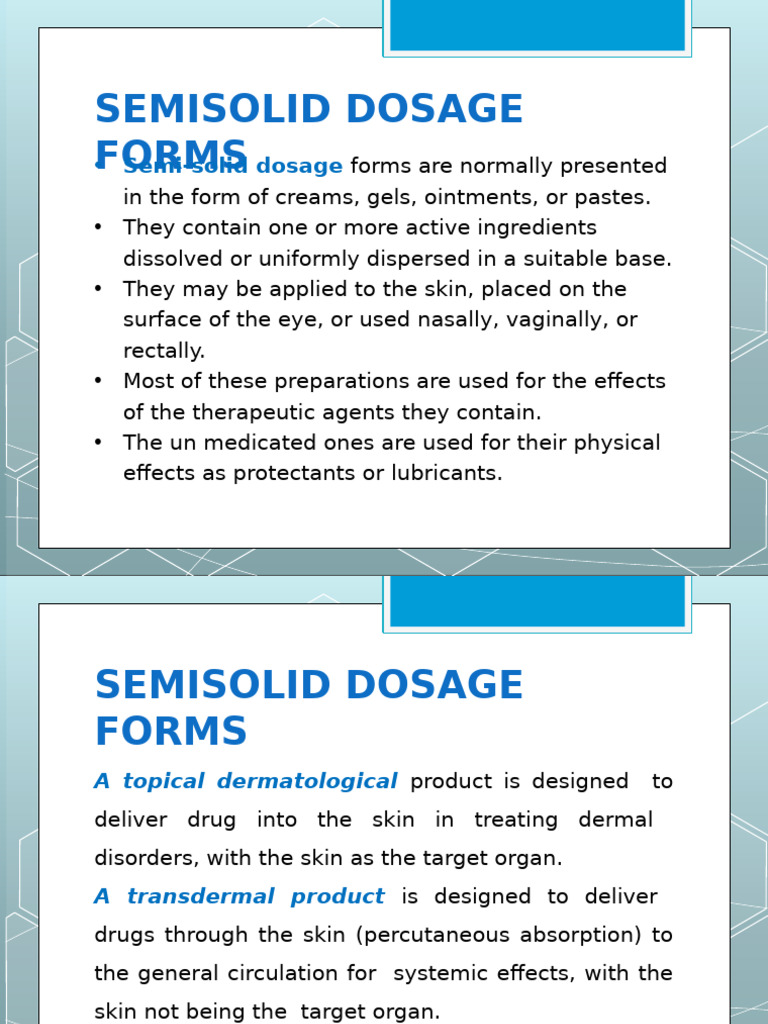 Ointments: Composition and Types | PDF | Topical Medication | Chemical ...